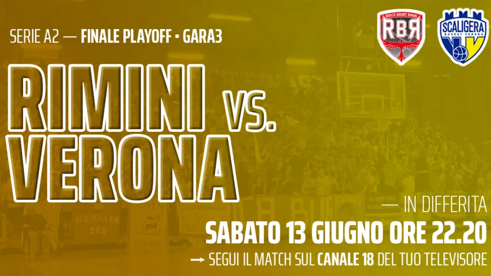 Gara3 Dole Basket Rimini-Tezenis Verona: diretta testuale - newsrimini.it